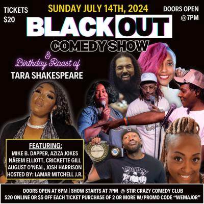 Blackout Comedy Show at Stir Crazy Comedy Club in Glendale, AZ